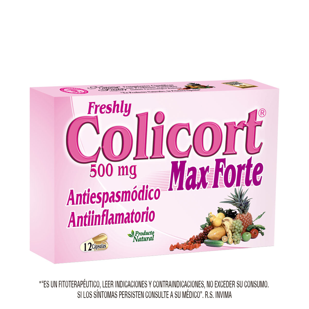 Colicort caja blister x12 cap 500mg colicos