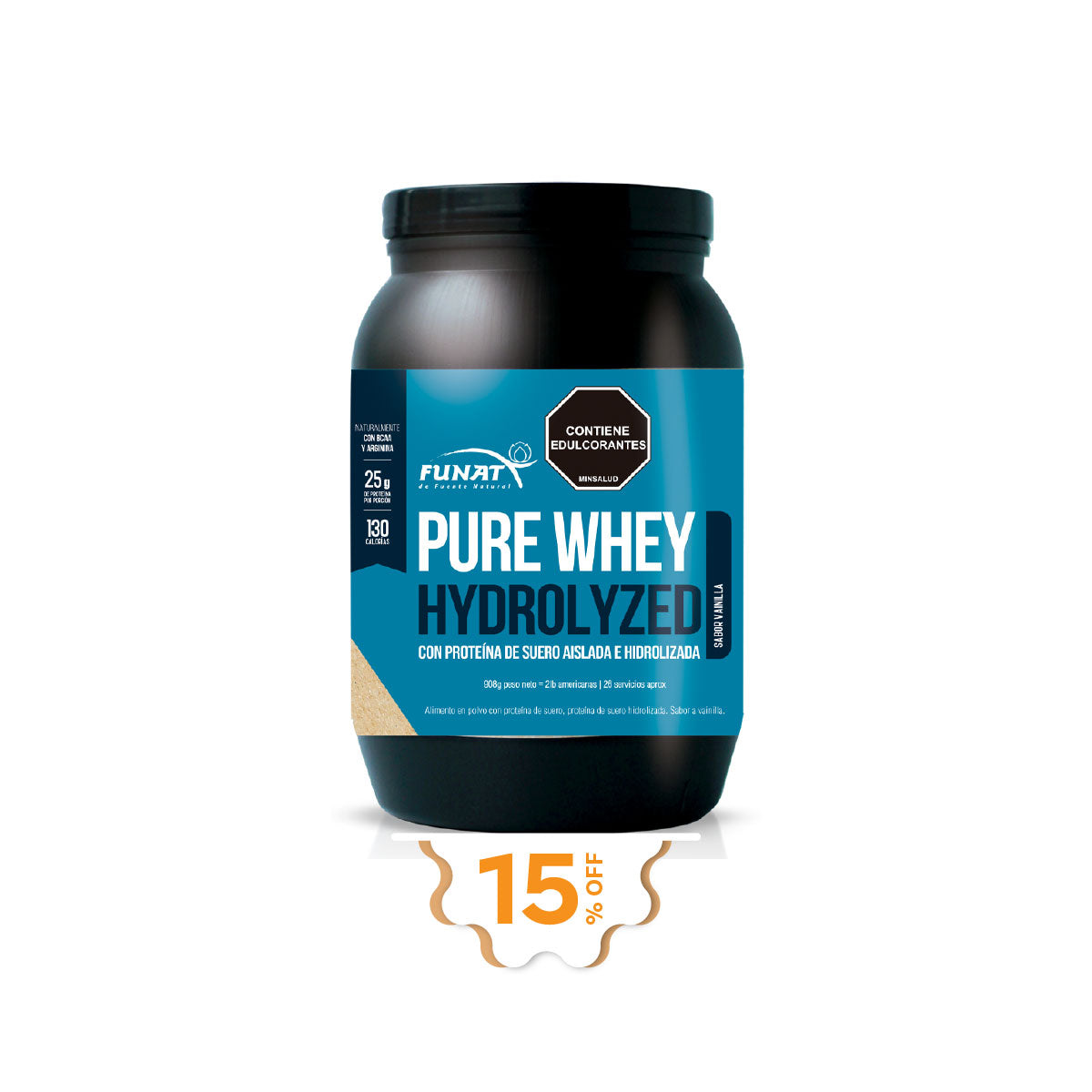 Pure whey with hydrolyzed protein 2 lb