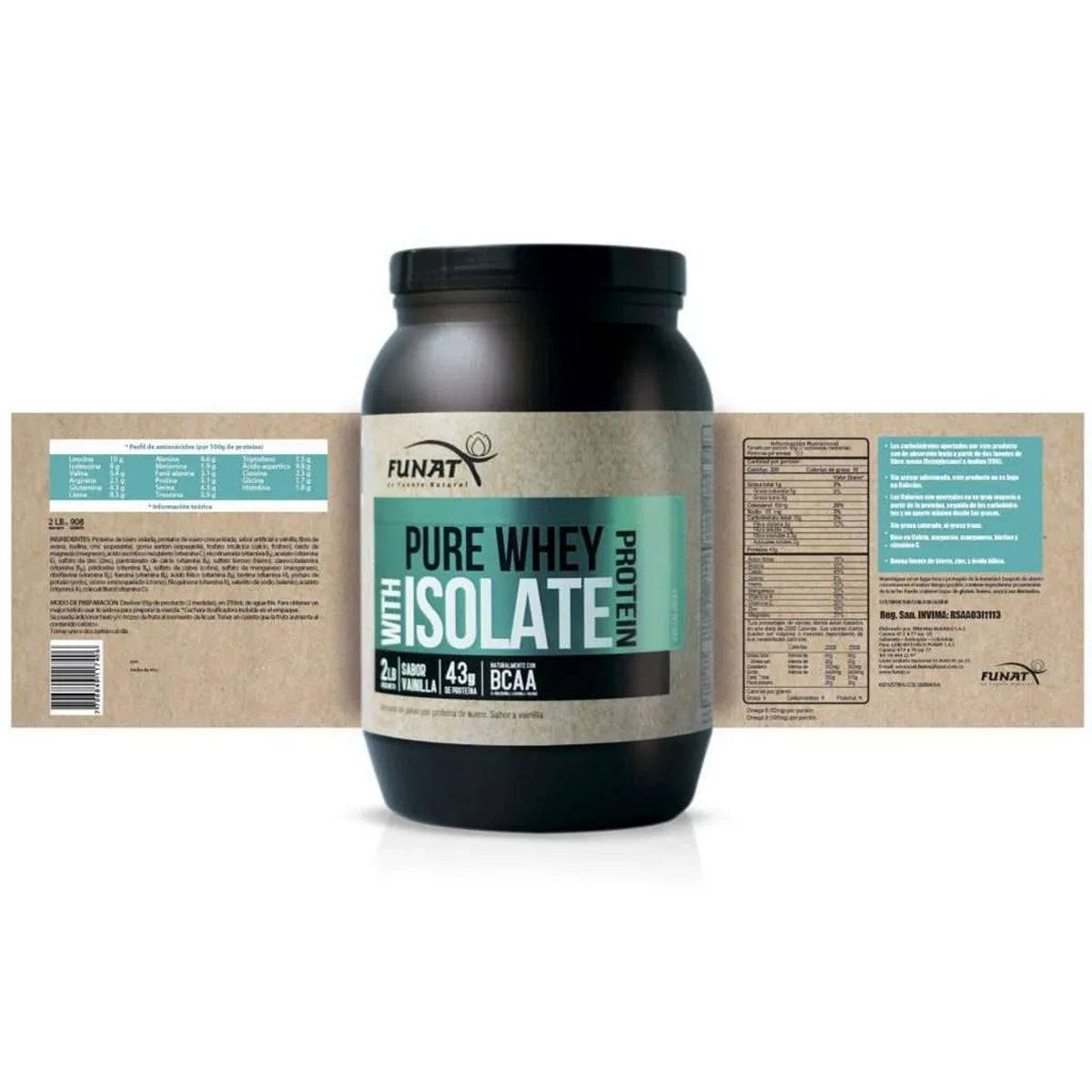 Pure whey protein 2 LB