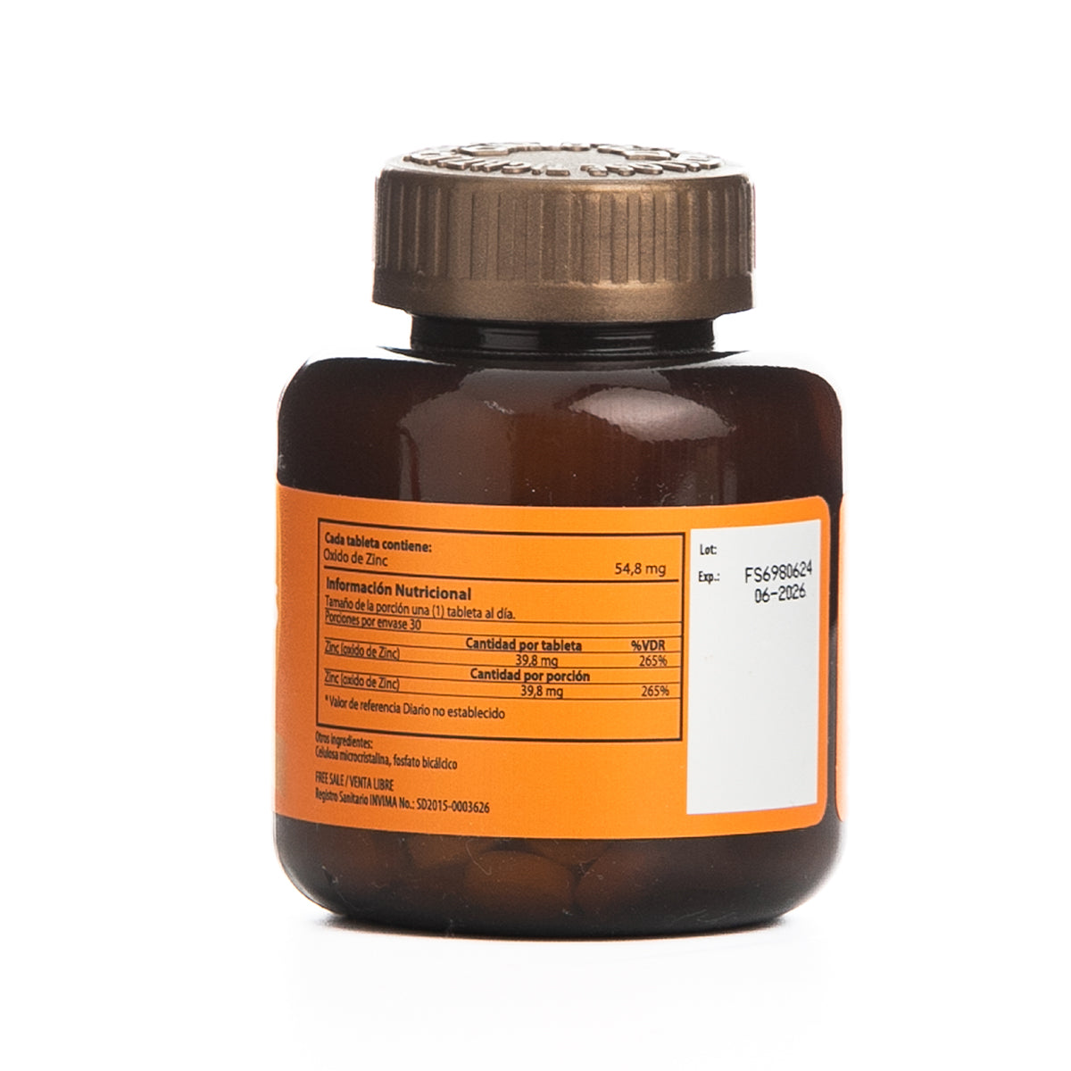 Zinc plus 30 tabletas